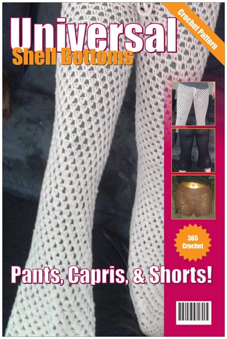 Universal Shell Crochet Pants Pattern Capri by FireneDesigns