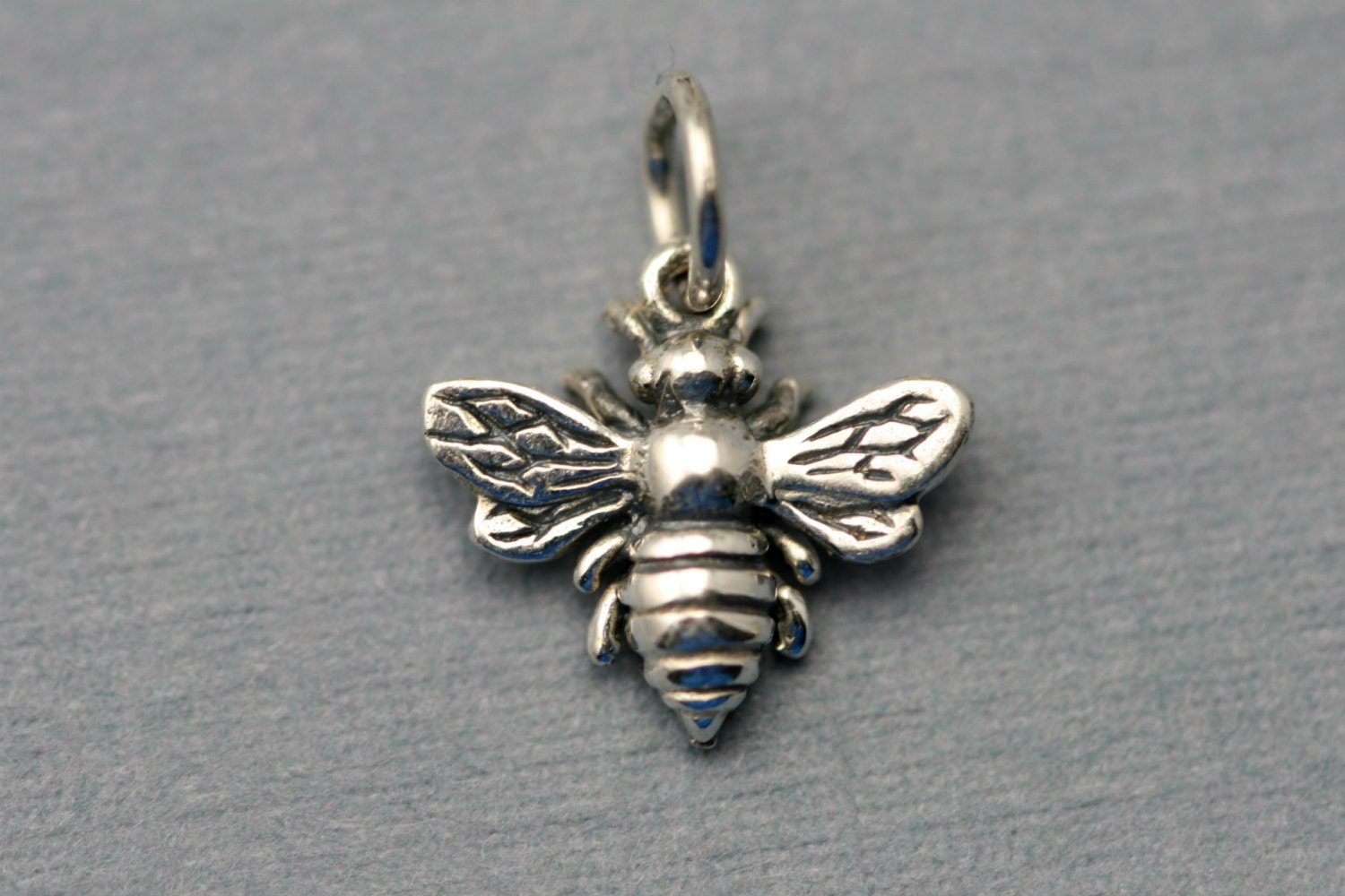 Sterling Silver Bee Charm Silver Bumblebee Add On Charm