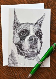 Popular items for brindle boxer on Etsy