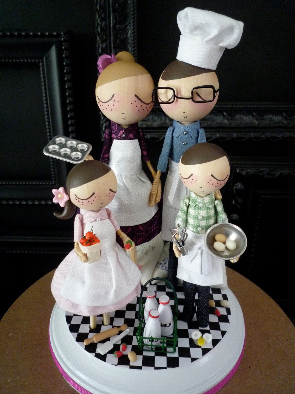 Wedding Cake Topper with Chef Theme as seen in Sur La Table