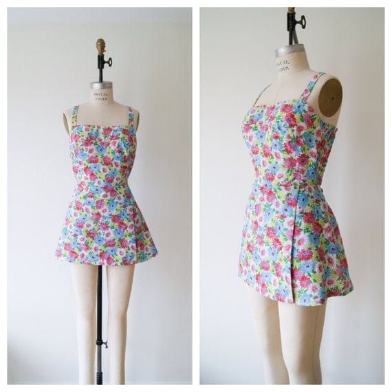Vintage Bathing Suit. 70s Swimwear by NewOldFashionVintage on Etsy