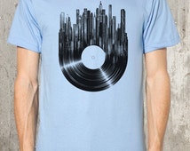 Popular items for vinyl record shirt on Etsy
