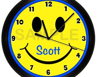 Smiley face clock | Etsy