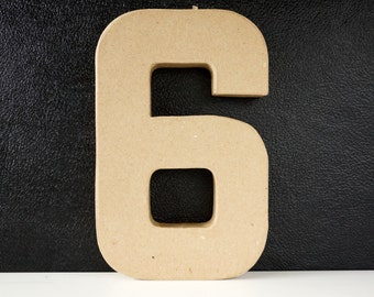 Popular items for paper mache number on Etsy