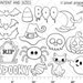 Halloween elements Digital stamps by pixelpaperprints on Etsy