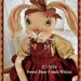 Primitive Bunny Pattern Spring Pattern Easter PDF E