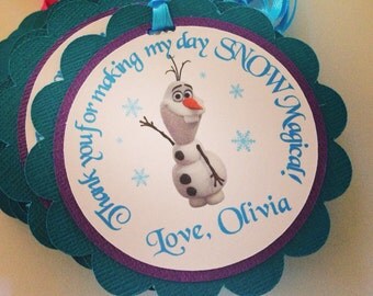 Frozen birthday tags | Etsy