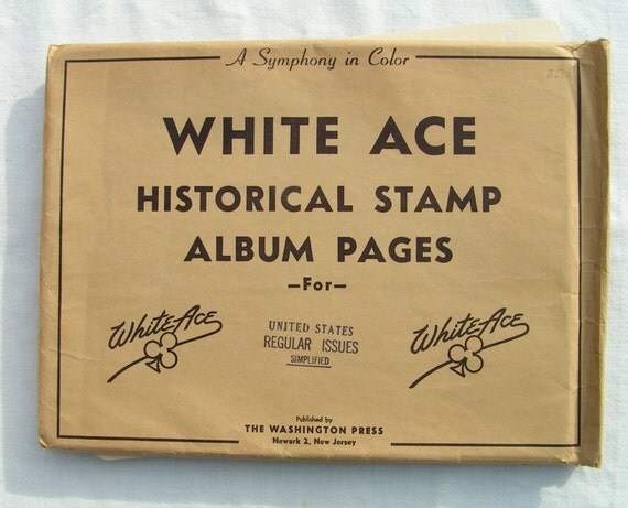 White Ace Historical Stamp Album by Washington Press by curioscity