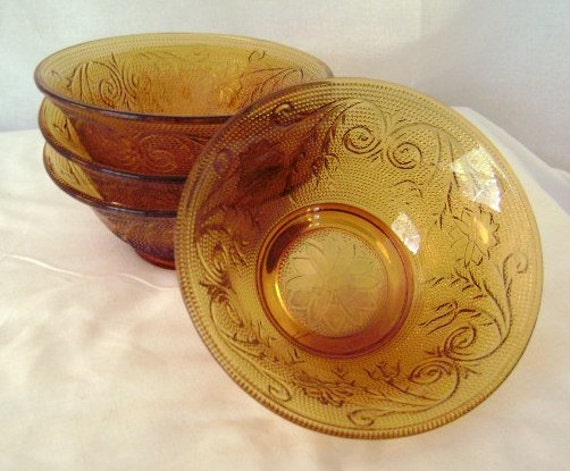 Items similar to Tiara Indiana Glassware Salad Bowls on Etsy