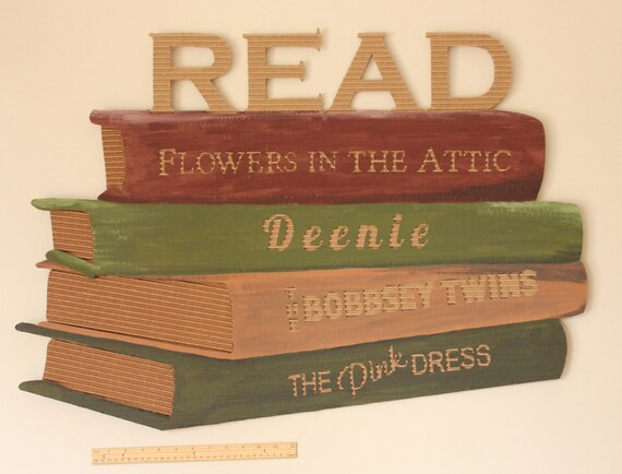 Items similar to Cardboard Stack of Books on Etsy