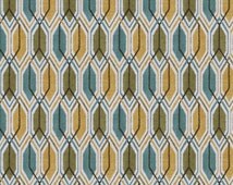 Popular items for teal yellow fabric on Etsy