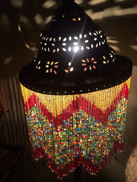 Antique vintage Handmade Moroccan style beaded hanging