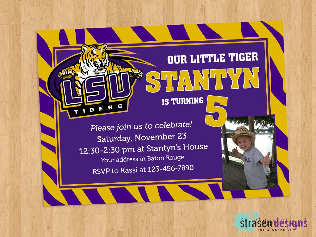 Lsu Printable Invitations