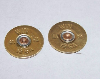 12 gauge shotgun shell Magnets with brass heads Lot of 5