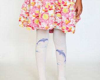 New Personalized Custom Name Tights Girls tights by colinedesign