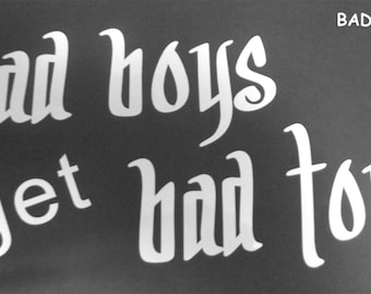 Bad boy stickers | Etsy