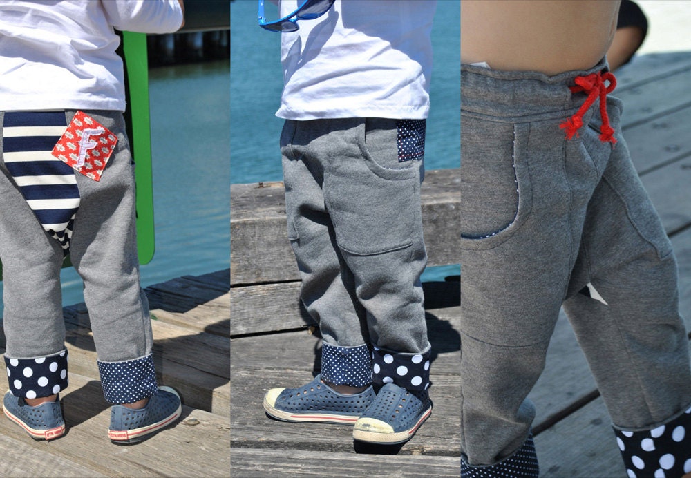 PDF sewing pattern Rascal Pants cool slouchy pants for boys