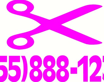 Scissors decal | Etsy