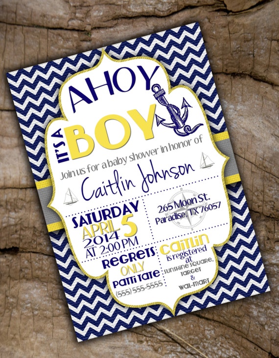 Nautical Theme Invite by Memories Blossom | Catch My Party