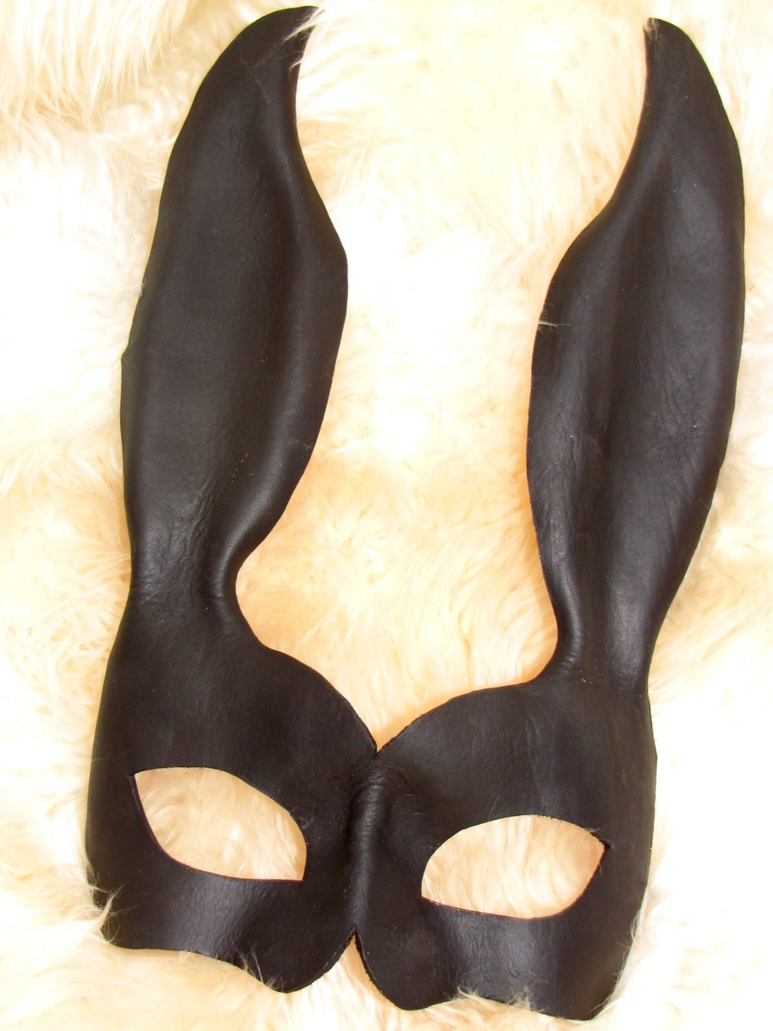 Bad Bunny Leather Rabbit Mask by BeZiArtfulDesigns on Etsy