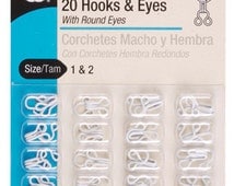 Popular items for white hook and eye on Etsy