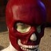 Red skull mask