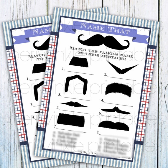 Famous Mustaches Game