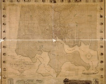 Popular items for map of baltimore on Etsy