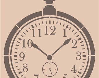Popular items for clock stencil on Etsy