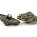 Metal Buttons Fancy Openwork Conical Metal Shank Buttons in