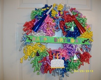 Popular items for happy birthday ribbon on Etsy