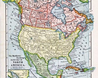 Print of Map-North America 1750