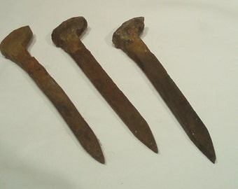 Antique iron spike | Etsy