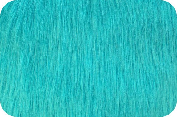Turquoise Luxury Shag Faux Fur Fabric by FurstChoiceFurs on Etsy