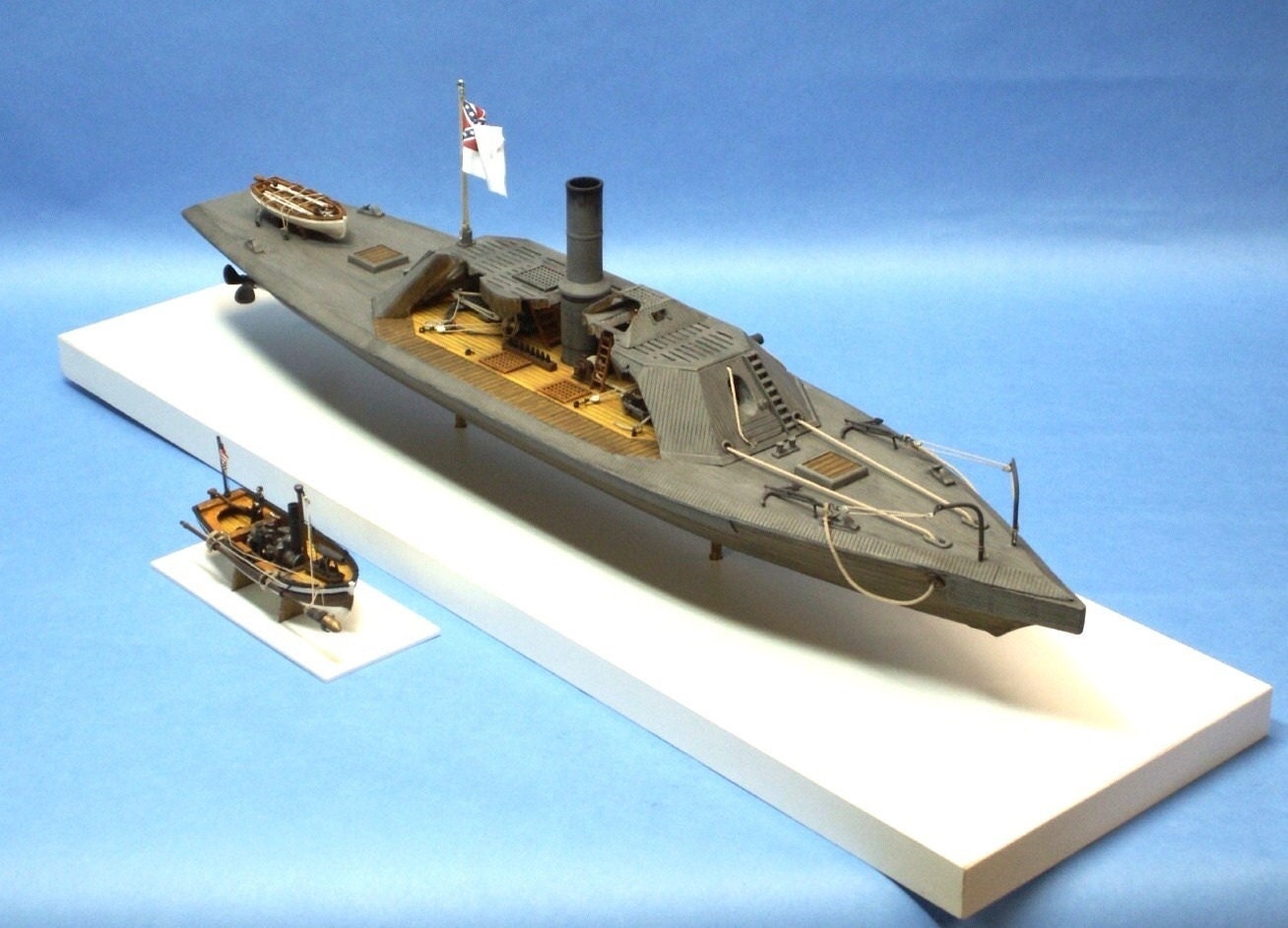 C.S.S. Albemarle Confederate Ironclad Navy Ship Resin by Lexfrog