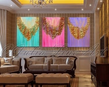 Beliebte Artikel für abstract painting triptych auf Etsy