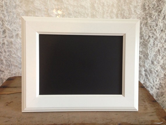 Items similar to White Wedding Chalkboard Frames on Etsy