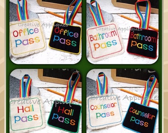 Library School Pass ITH In The Hoop Machine Embroidery