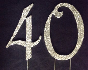 Popular items for 40 cake topper on Etsy
