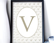 Popular items for v letter on Etsy