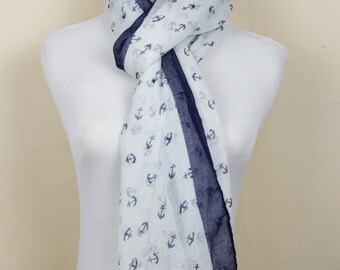 Popular items for anchor scarf on Etsy