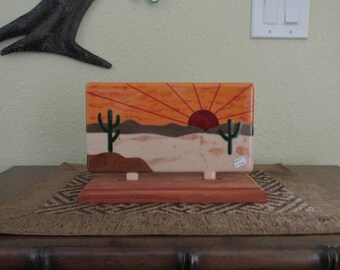 Desert stained glass | Etsy