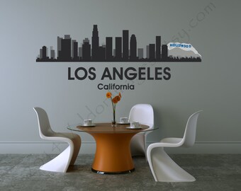 Cityscape wall decal | Etsy