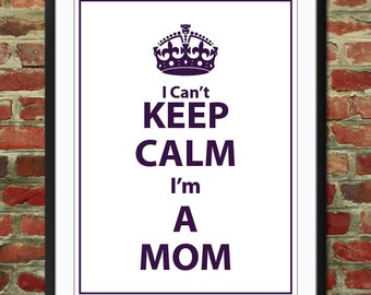 Popular items for keep calm mom on Etsy
