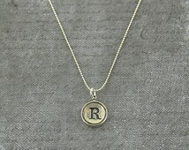 Unique letter r necklace related items | Etsy