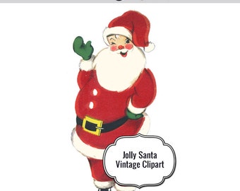 Jolly santa claus | Etsy