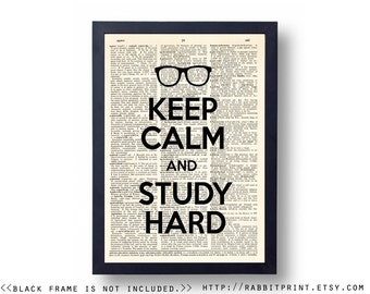 Popular items for study hard on Etsy