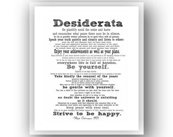 Desiderata | Etsy
