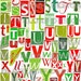 Red & Green Christmas Printable Digital Alphabet A to Z