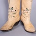 70s Painted COWBOY BOOTS / Rare Native by luckyvintageseattle